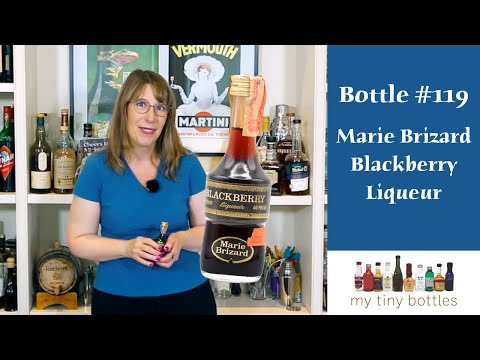 My Tiny Bottles: Marie Brizard Blackberry Liqueur - History in Grandma's Vintage Mini Liquor Bottles