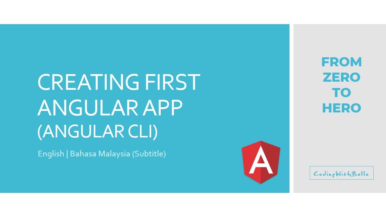 3 Creating Your First Angular App using Angular CLI (Angular 10) | From Zero to Hero!