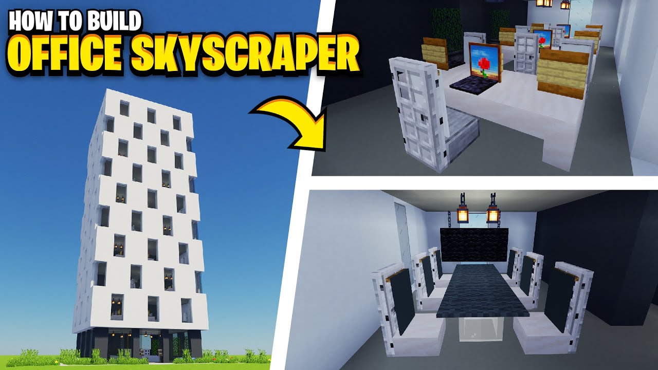 How To Build An OFFICE SKYSCRAPER In Minecraft! - Minecraft Builders