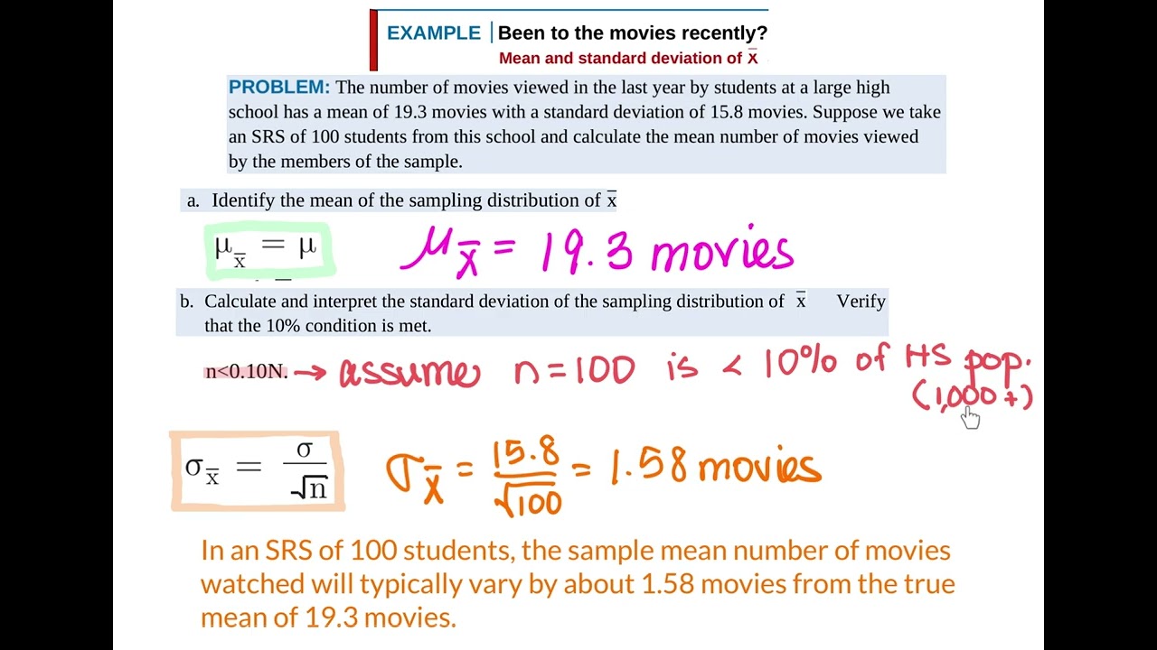 Stats 7.3 - Sample Means