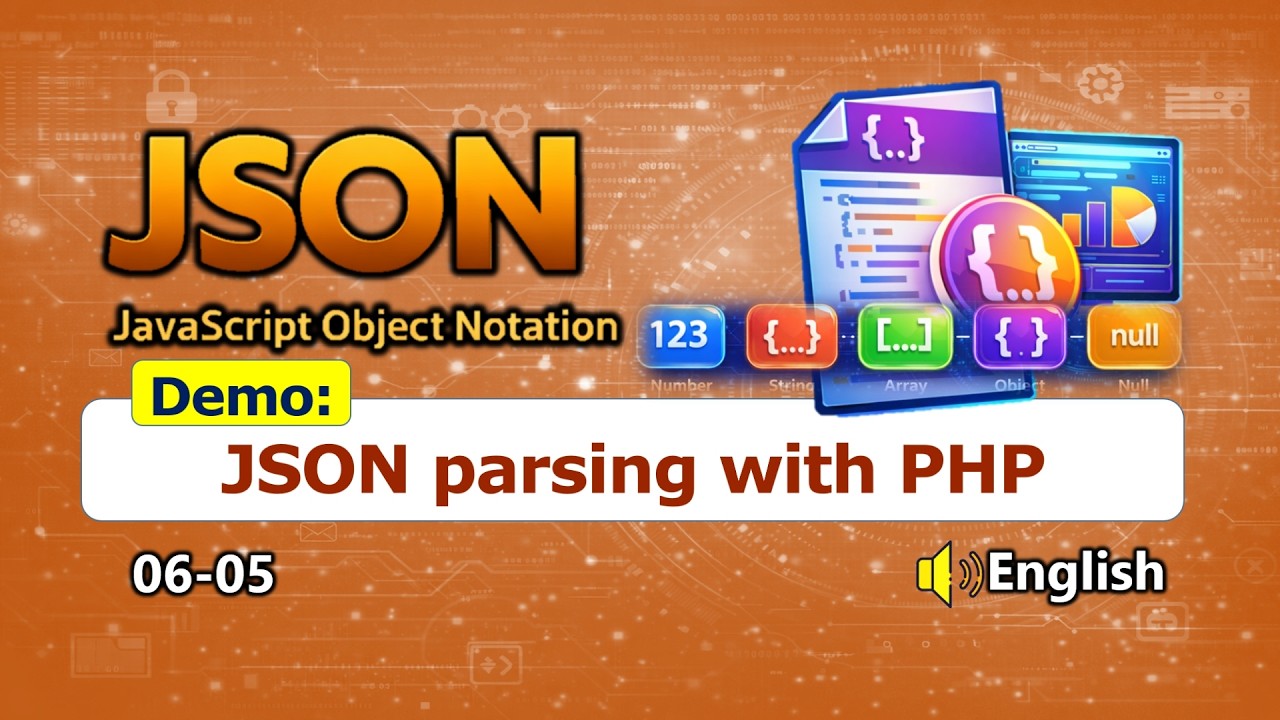 [06-05] JSON Parsing with PHP | json_decode Explained | #JSON #PHP #Programming