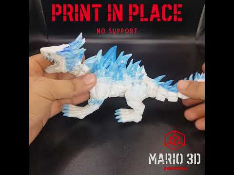 🐉 shimo_flexi_print_in_place・ 3D File for 3D printing・Cults