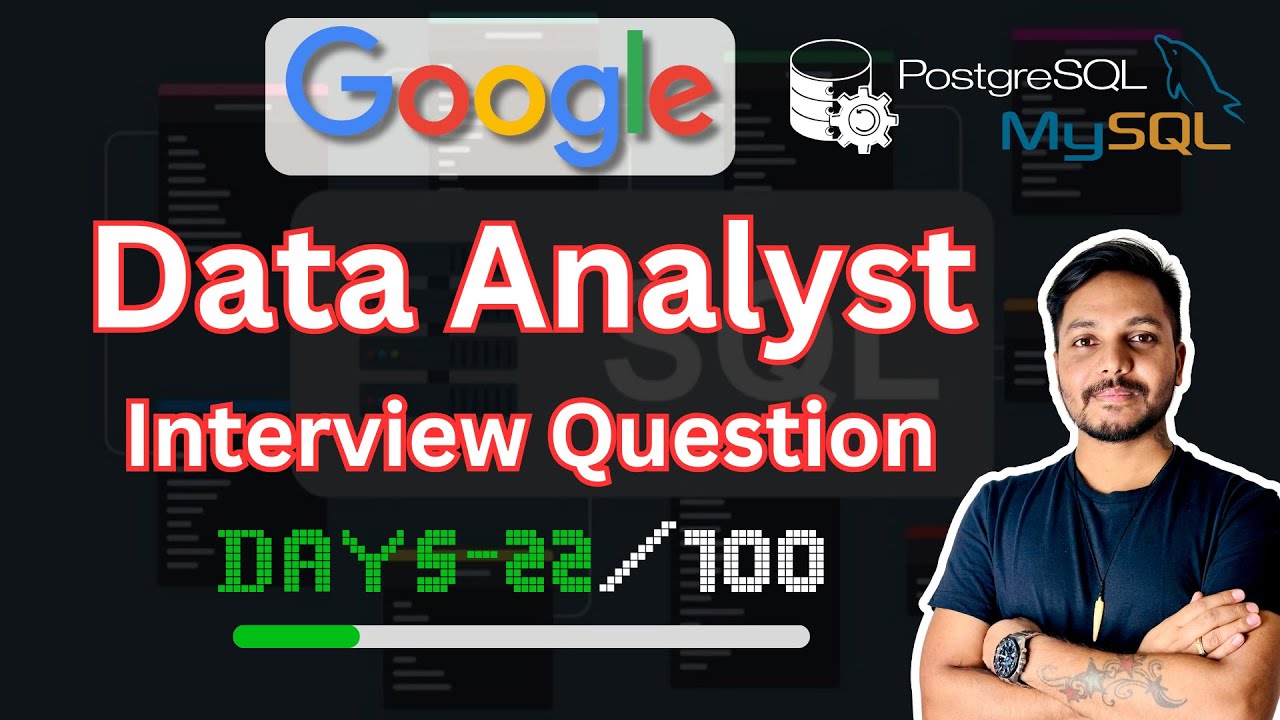SQL Data Analysis Interview Question #22/100 | SQL Challenge | SQL Tutorials | Business Analyst |