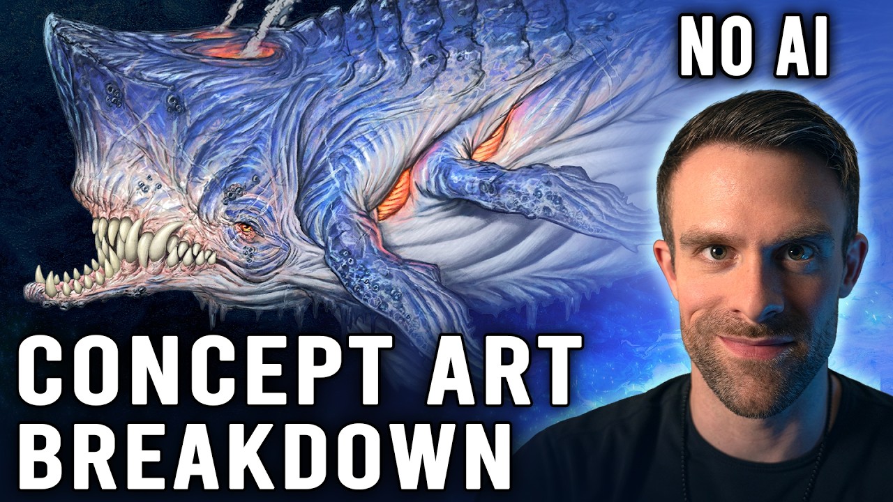 Full Creature Design Process for Beginners — Concept Art Tutorial (No AI)