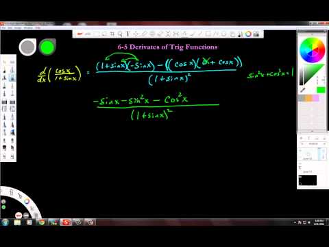 Calculus 3-5 derivatives of Trig Functions