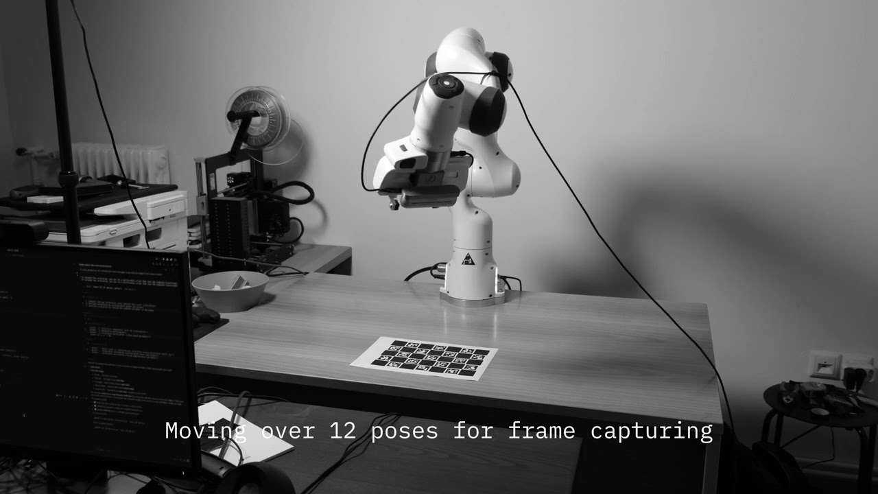 Franka Robot Hand–Eye Calibration Using Python + franky-remote