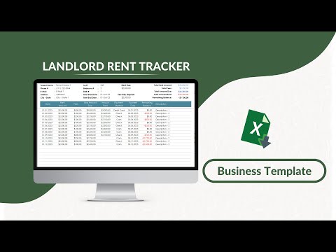 Landlord Rent Payment Tracker Excel Template