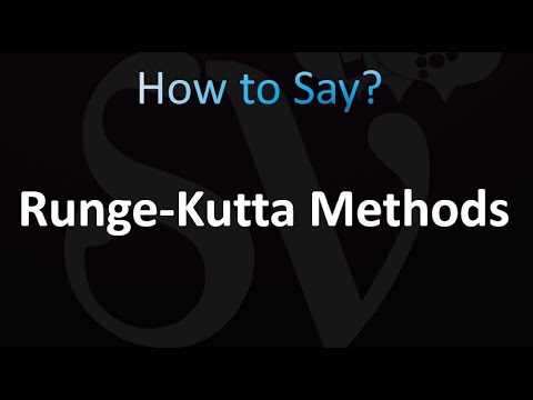 How to Pronounce Runge-Kutta Methods (Correctly!)