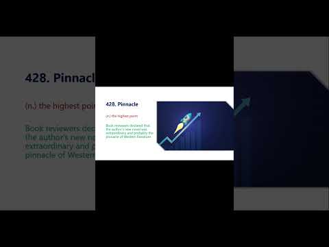 428. Pinnacle- Visual English Vocabulary in Urdu with pictures - #shorts #short #englishvocabulary
