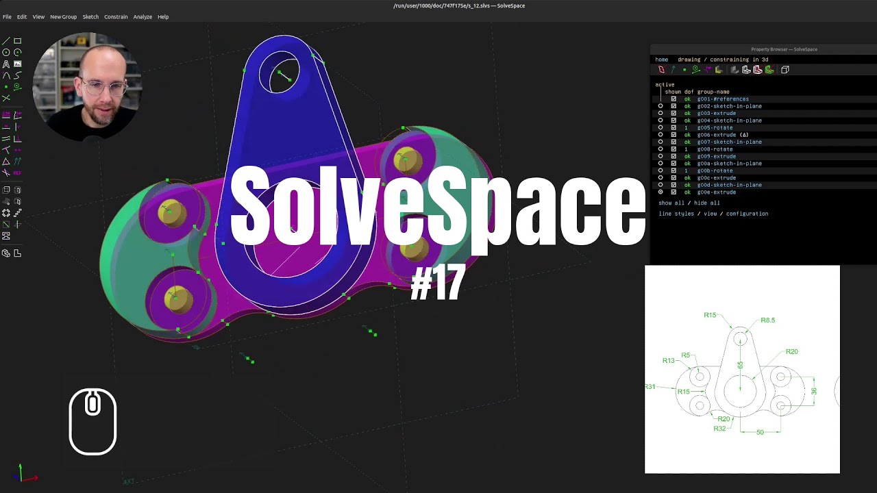 SolveSpace CAD-Challenge #17