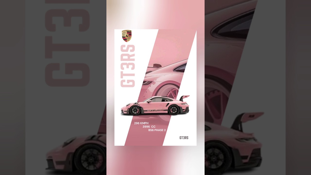 Porsche Car ad poster design in Canva #canvahacks #canvaapp #canva #porsche #sportscar