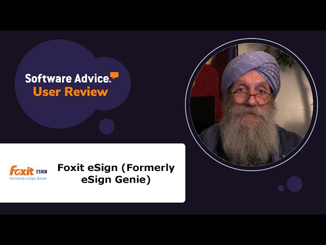 Foxit eSign Software Reviews, Demo & Pricing - 2025