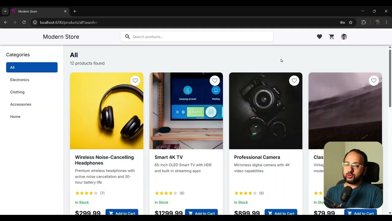 Full Stack Angular Ecommerce App (Preview)