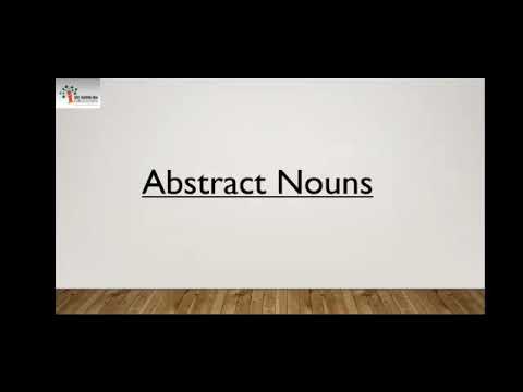 English class 5,6 Abstract nouns
