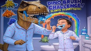 ???? Dinosaur Teeth Brushing Challenge – 21 Days! ????