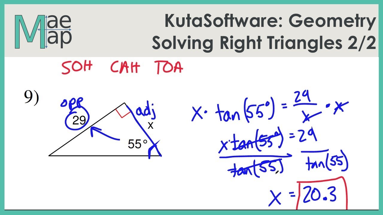 KutaSoftware: Geometry- Solving Right Triangles Part 2