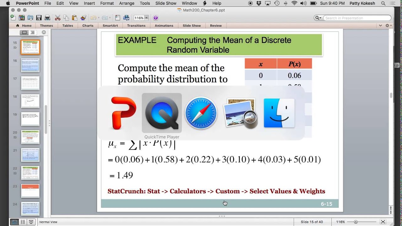 Math 200 -  Chapter 6