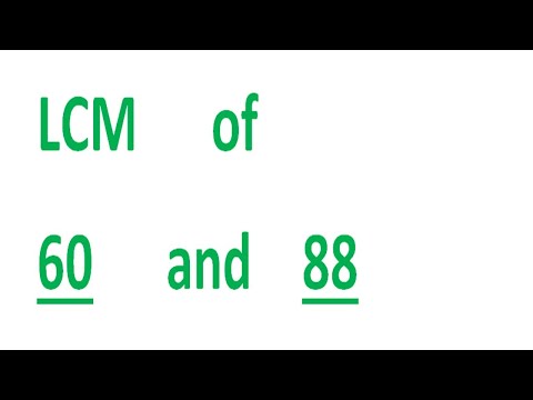 LCM of 60 and 88