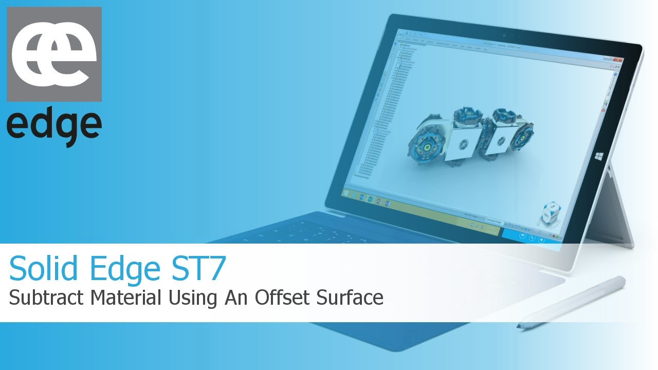 Solid Edge ST7 - Subtract Material Using an Offset Surface
