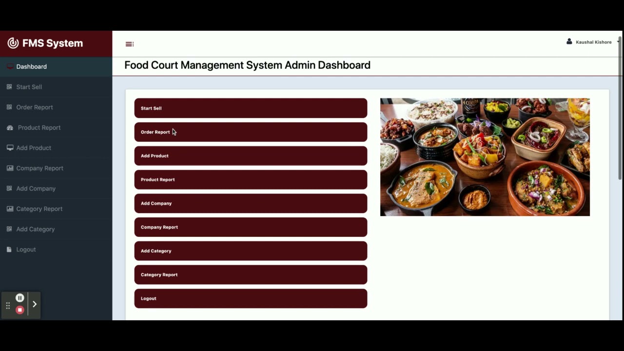 Food Court Management System | Spring Boot Angular Project Tutorial | Spring Boot CRUD Project
