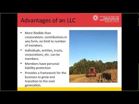 Using an LLC to Strengthen Your Farm Operation