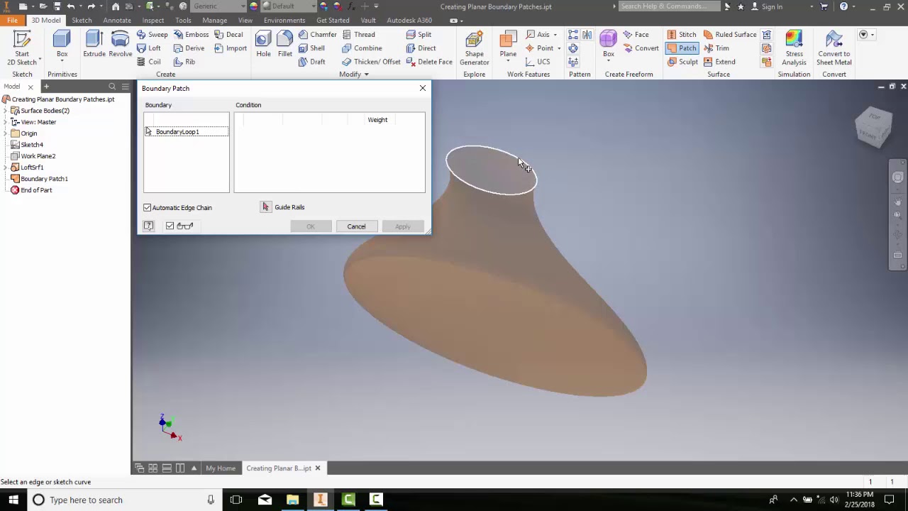 31 Creating Planar Boundary Patches