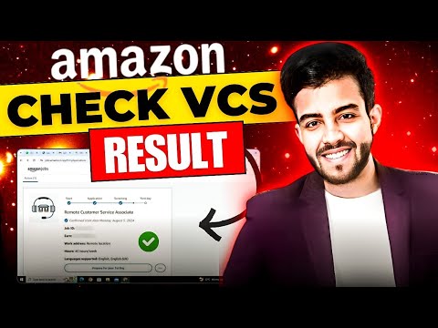 Amazon VCS RESULT CHECK / How to check the status of the application / Interview Result status.