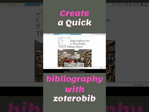Create a Quick Bibliography with ZoteroBib