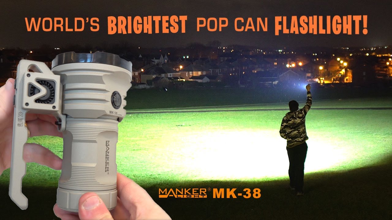 [Review] MANKER MK-38 SATELLITE - 41500 lumens, 800m, fandle & MAO - 21700 Flashlights ...