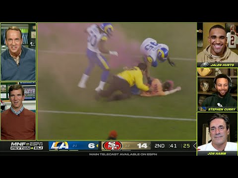 Watch Jon Hamm, Peyton and Eli Manning React to SNL Manningcast Parody