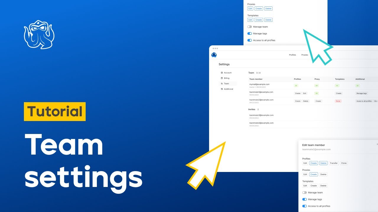 Team management in Octo Browser | Octo Browser Tutorial