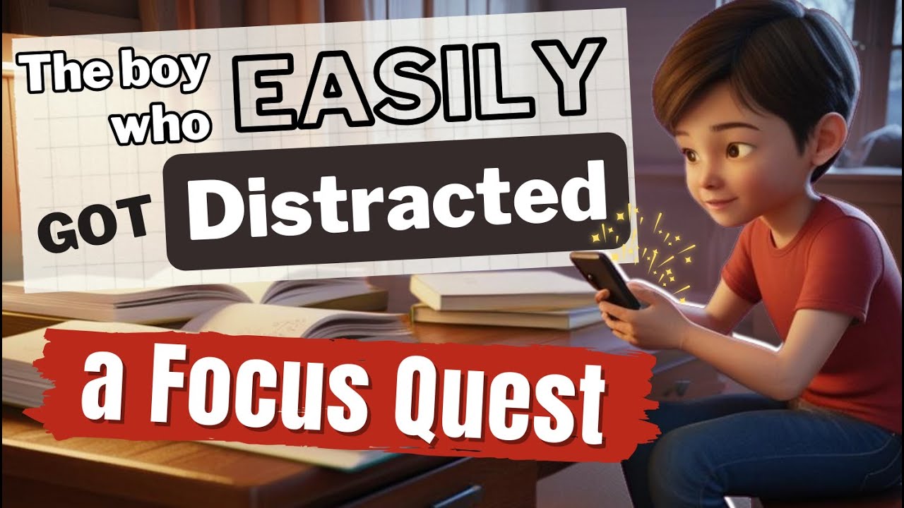 Stay focused & avoid distraction | Kids story | A FOCUS quest | actionable strategies explained