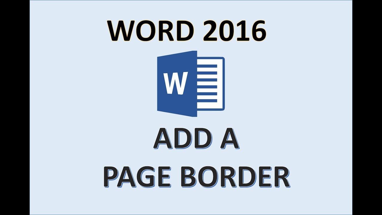 Word 2016 - Add Page Border - How to Insert Borders in Microsoft MS Office 365 - Put & Set Tutorial