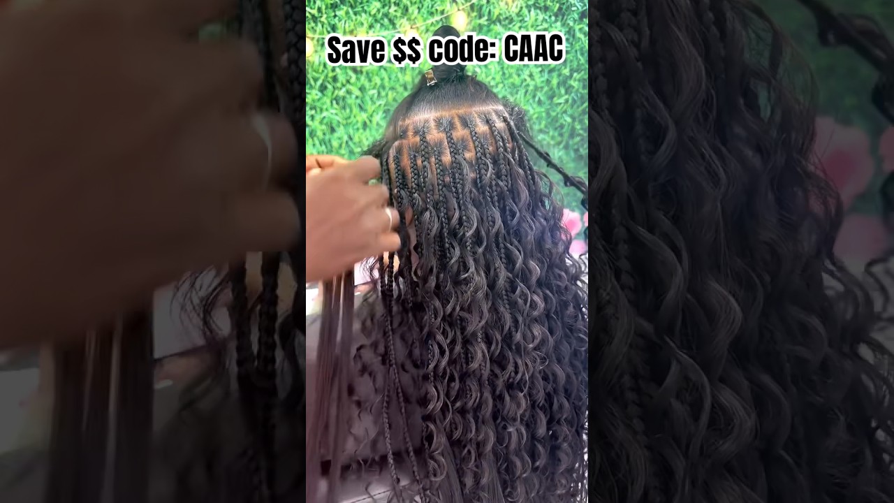 How To: Slick Small Boho Knotless Braids w/ Human Curly Hair | Details Tutorial Ft.#ulahair