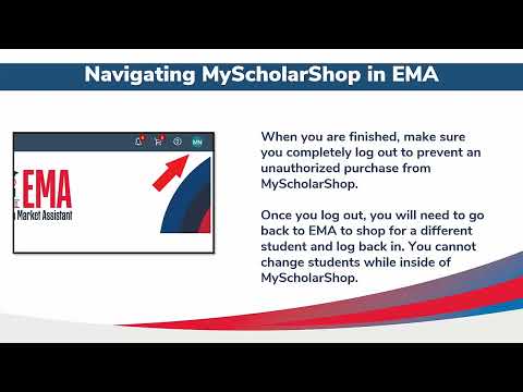 Navigating MyScholarShop in EMA