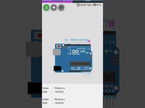 program menampilkan nama menggunakan Arduino ide #arduino #arduinoproject #arduinoide