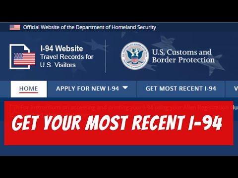 How to Get Your Most Recent I-94 Arrival Departure History in the US
