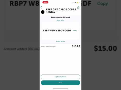 Free gift card code roblox