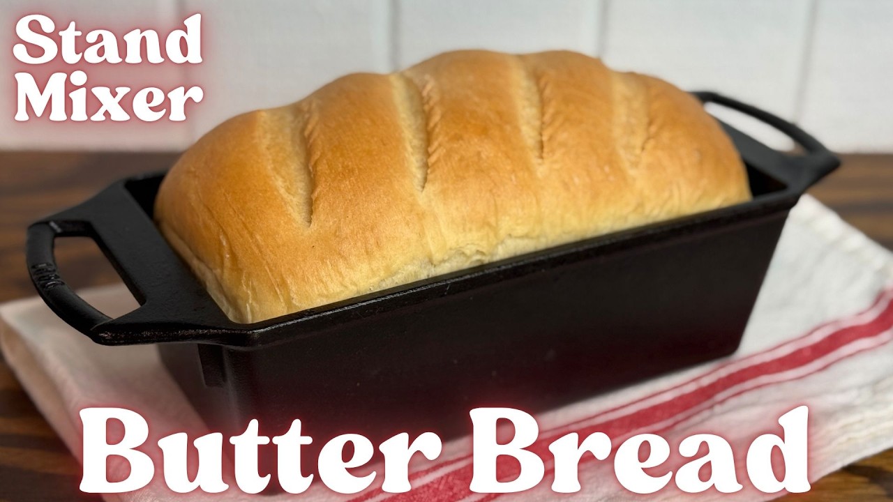 Soft Butter Bread (Stand Mixer Recipe!) Easy Homemade Sandwich Loaf
