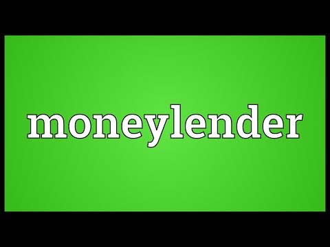 Moneylender Meaning
