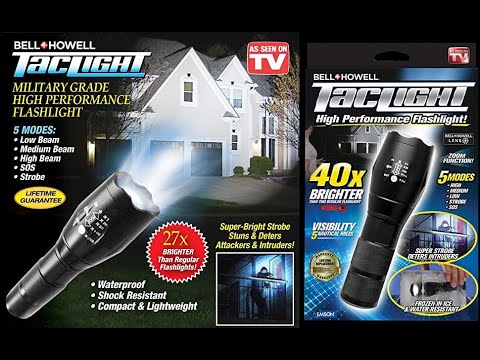TACLIGHT FLASHLIGHT As Seen On TV Set of 3 LED Tactical Flash light Online Link in Description 👇👇👇👇