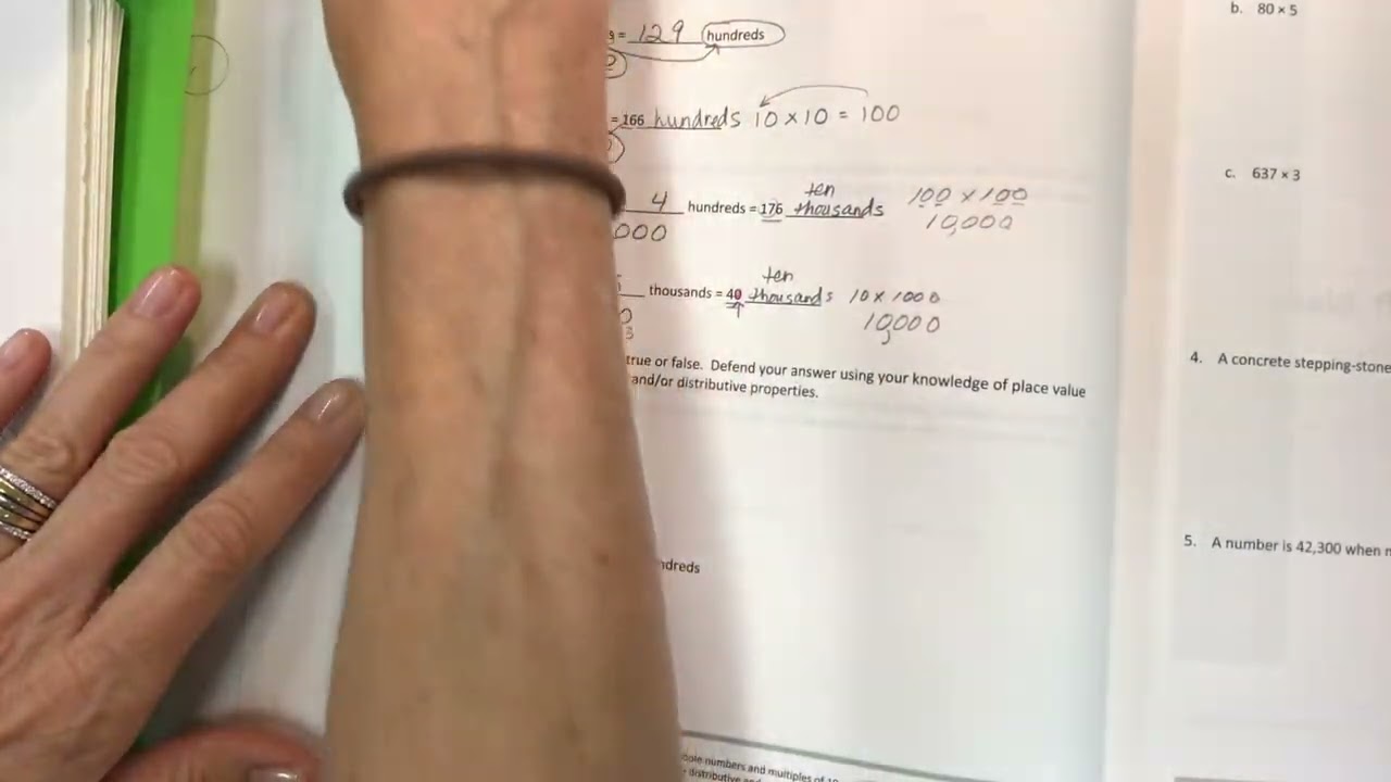 Eureka math grade 5 module 2 lesson 1 homework