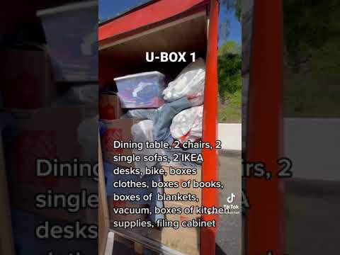 What We Put In 2 UHAUL U-BOX Moving to Texas from CA!