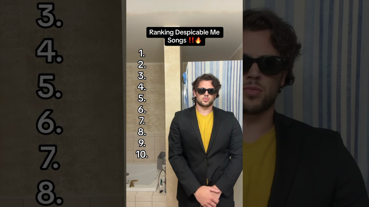 RANKING DESPICABLE ME SONGS ‼️🔥 Insp. by @zachlath