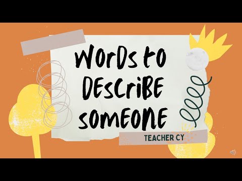 Words to Describe Someone 👩🏻💻✨