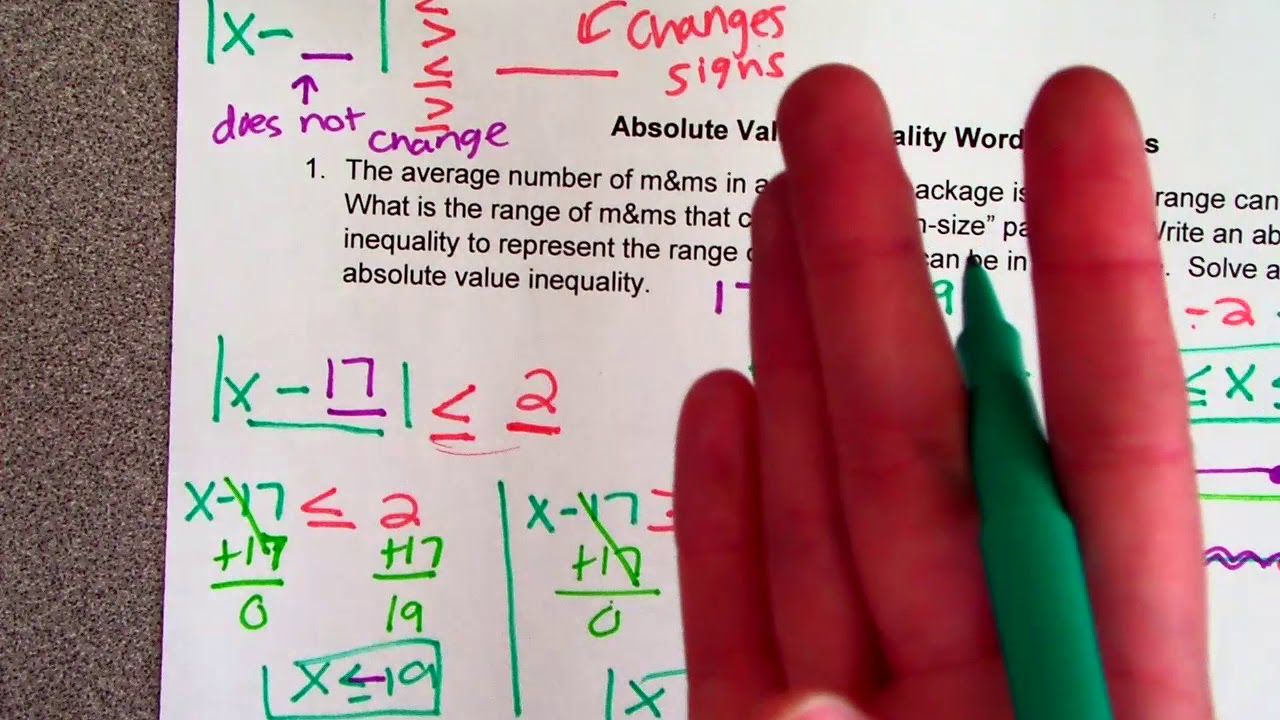 Absolute Value Inequalities Word Problems Ex 2