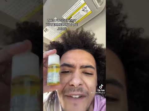 he got the wrong v*pe juice ......