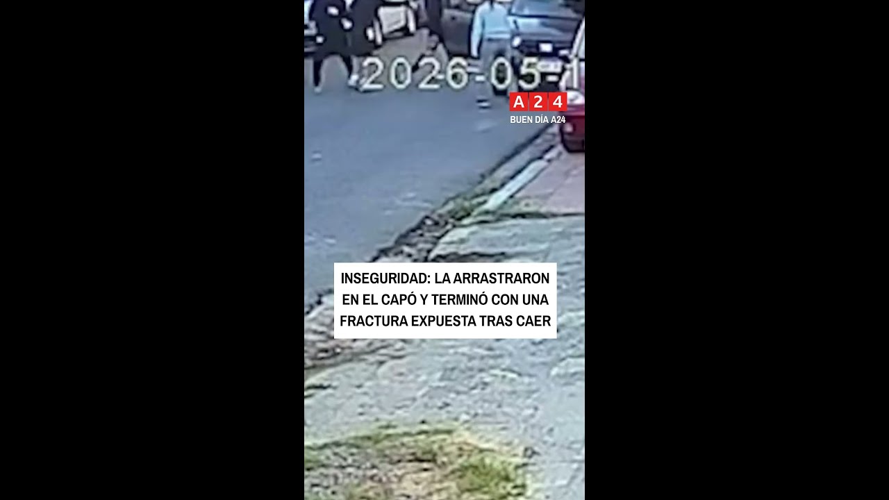 They dragged her on the hood of the car to rob her.