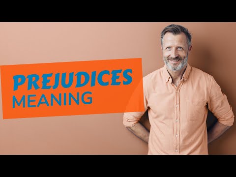 Prejudices | Definition of prejudices 📖