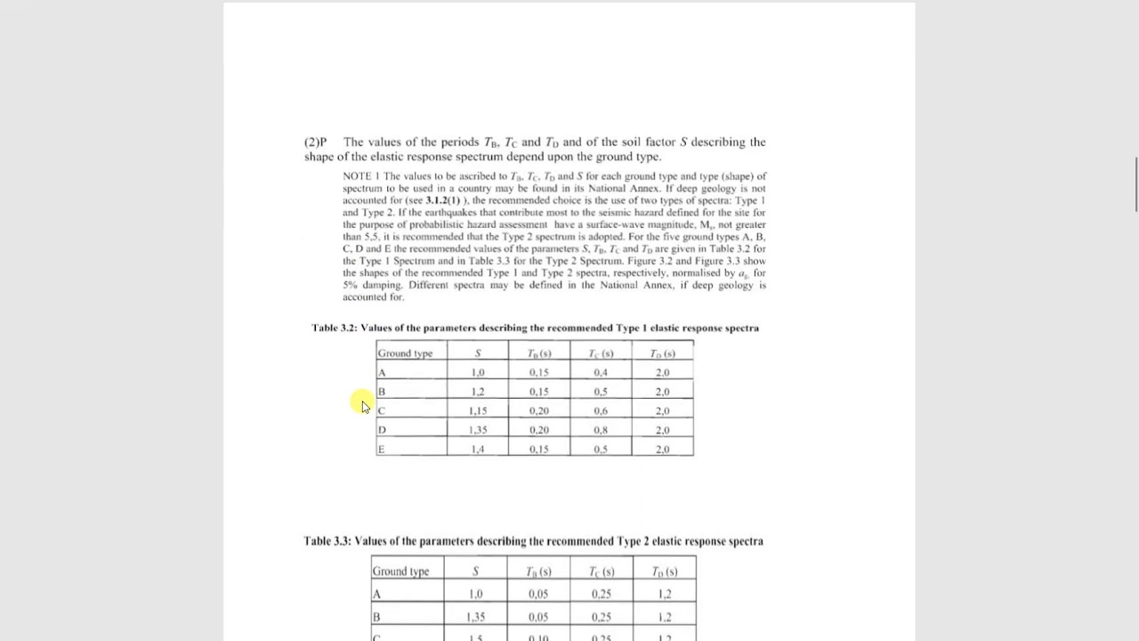 Seismic Introduction (Eurocode)